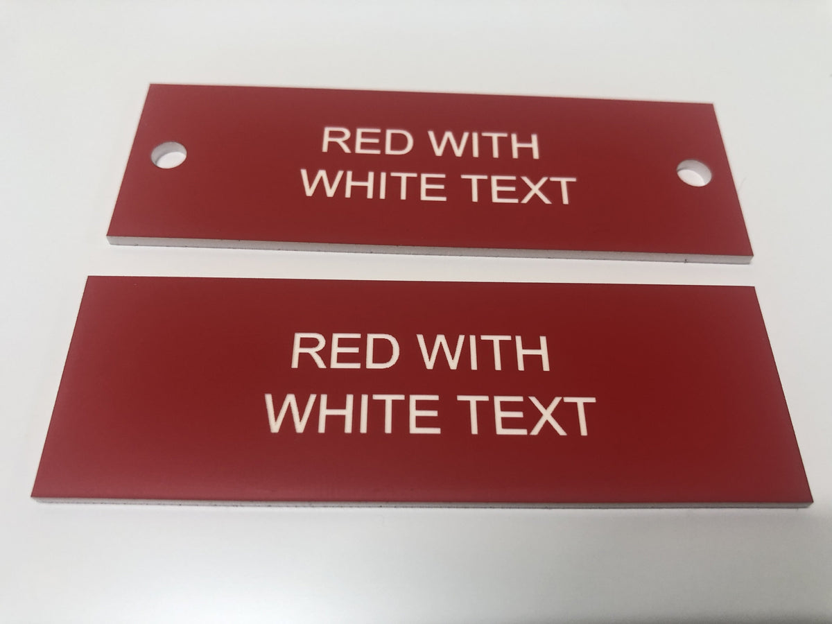 Engraved Acrylic Labels Similar to Traffolytte – KLH Solutions